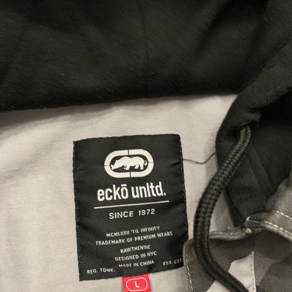 Ecko Unlimited | Jackets & Coats | Ecko Unltd Mens Camo Denim Jacket L ...